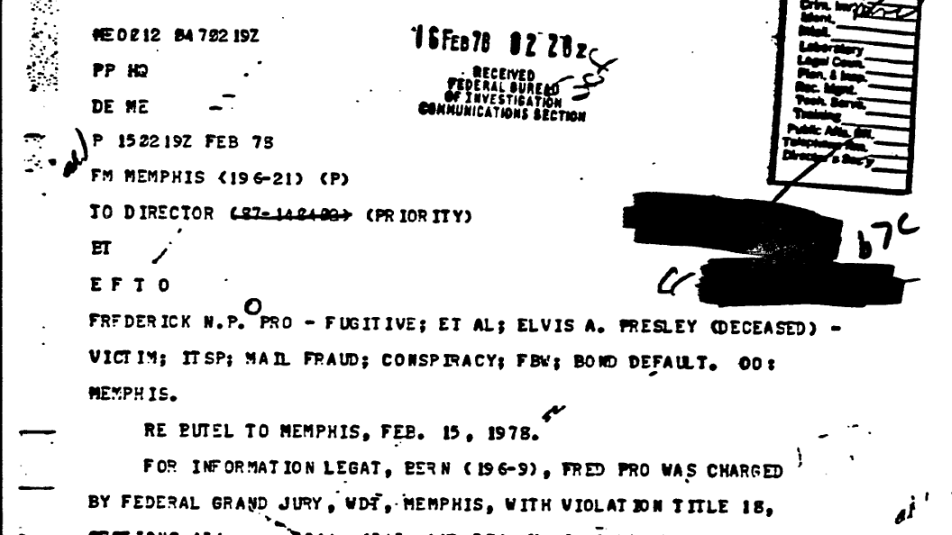FBI Files: Part 9 of 12 - PRESLAW